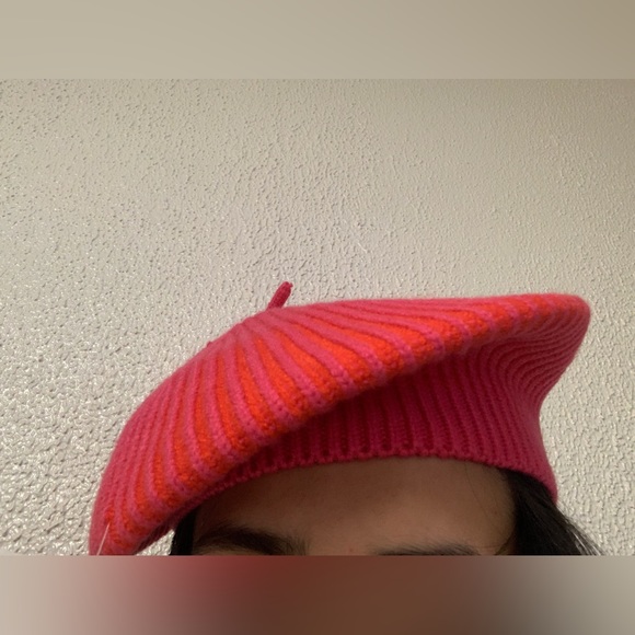 Zara | Accessories | Zara Hot Pink Beret Hat | Poshmark
